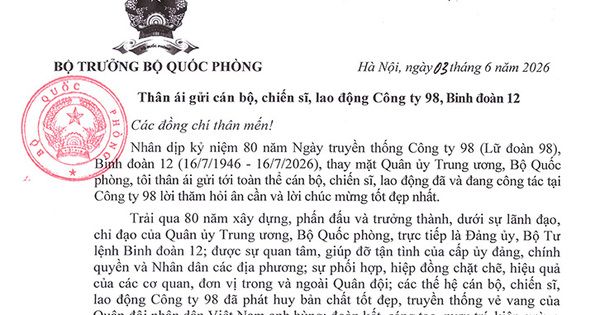 Đại tướng Phan Văn Giang gửi thư chúc mừng 80 năm Ngày truyền thống ...