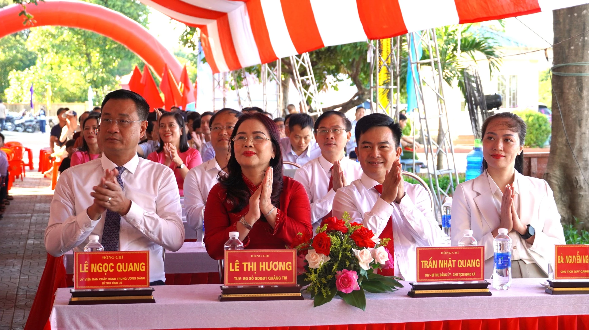 Bí thư Tỉnh ủy Lê Ngọc Quang dự lễ khai giảng tại Trường Tiểu học Võ ...