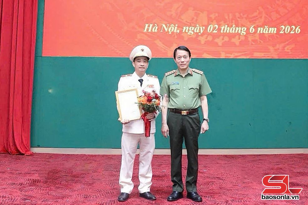 Giám đốc Công an tỉnh Sơn La được phong cấp bậc hàm Thiếu tướng
