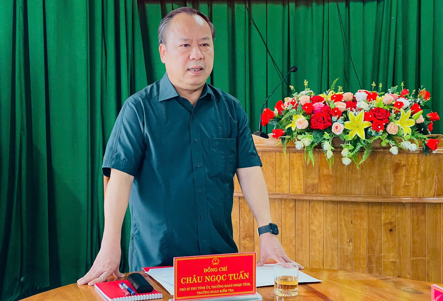 Phó Bí thư Tỉnh ủy Châu Ngọc Tuấn kiểm tra công tác chuẩn bị bầu cử tại ...