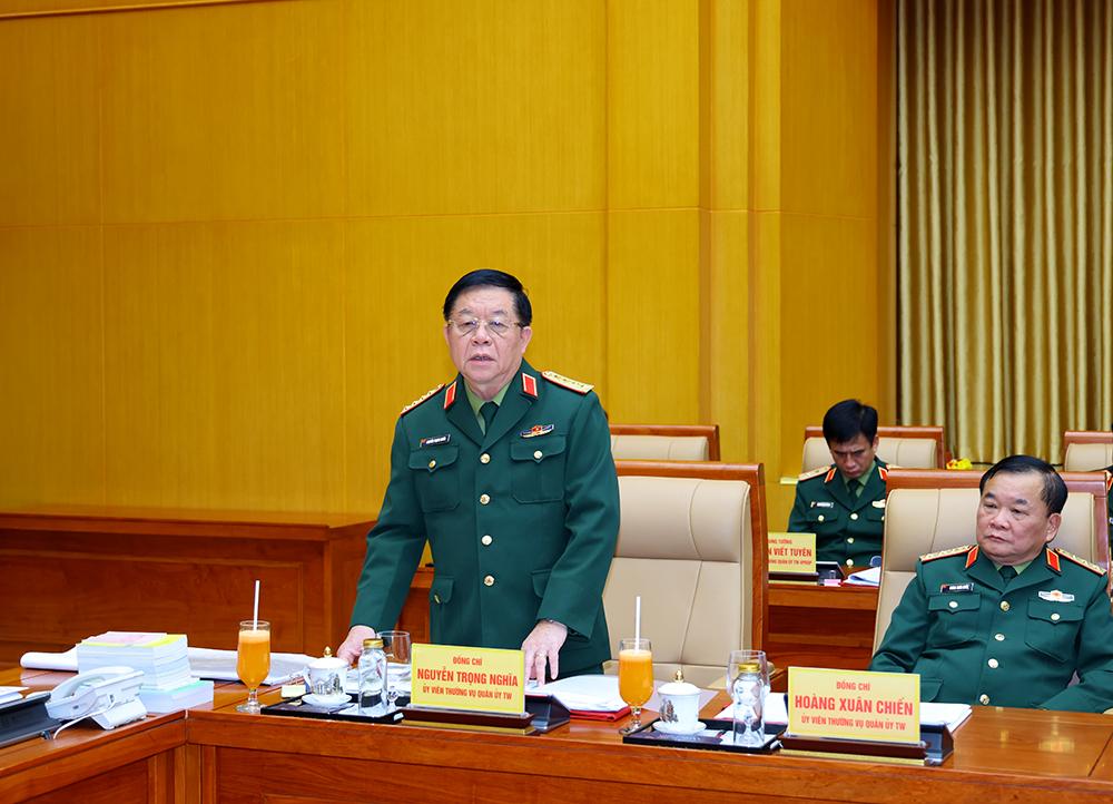 Thường vụ Quân ủy Trung ương cho ý kiến về một số nội dung, dự án công ...