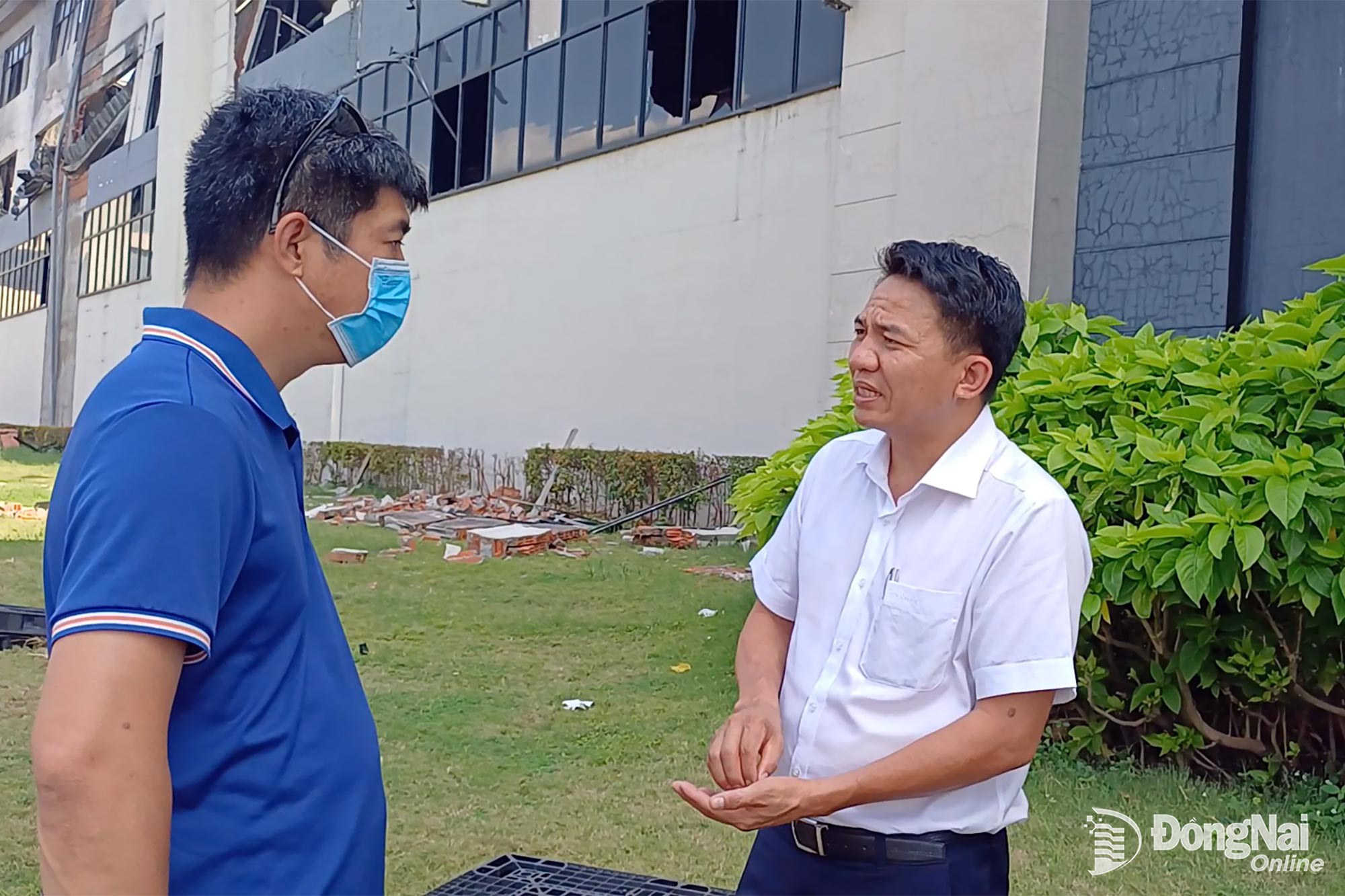 Lãnh đạo Sở Nội vụ thăm hỏi doanh nghiệp và người lao động sau vụ hỏa ...